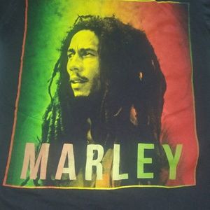 burnin | Tops | Bob Marley Rasta Style Tee | Poshmark